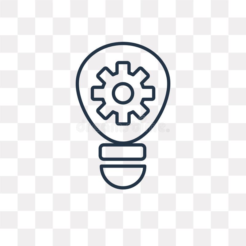 Strategy Vector Icon Isolated on Transparent Background, Linear Stock ...