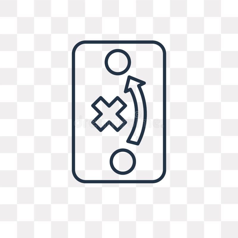 Strategy Vector Icon Isolated on Transparent Background, Linear Stock ...