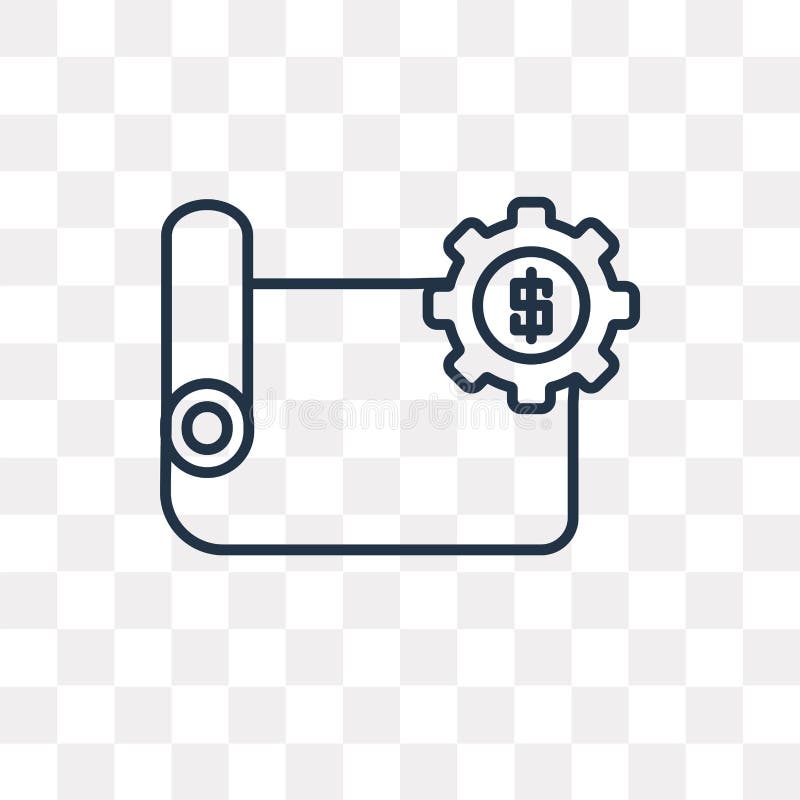 Strategy Vector Icon Isolated on Transparent Background, Linear Stock ...