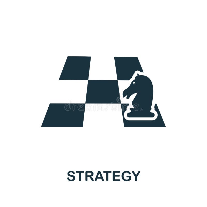 Strategy Vector Icon Symbol. Creative Sign from Gamification Icons ...