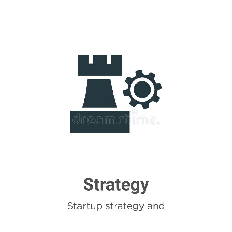 Strategy Vector Icon on White Background. Flat Vector Strategy Icon ...