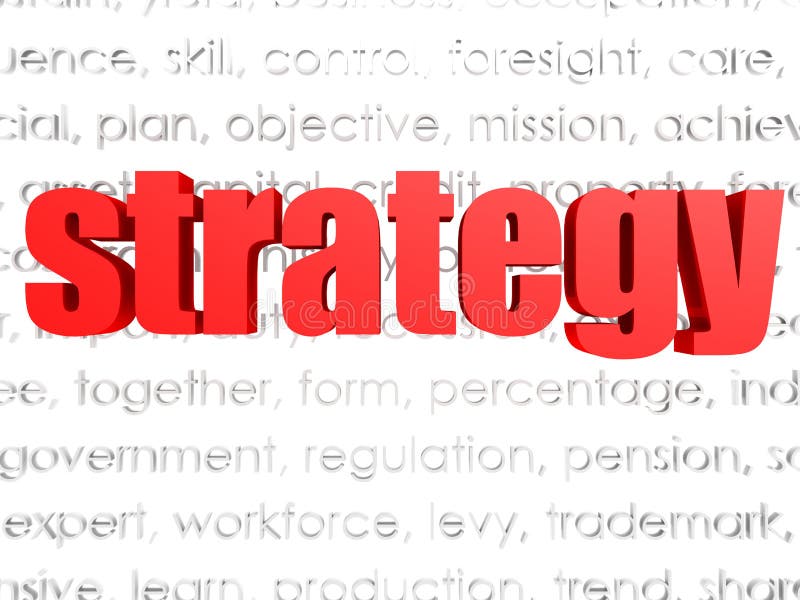 Business Strategy on Blackboard Stock Illustration - Illustration of ...