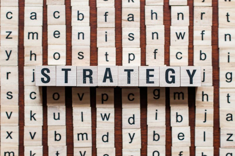 Strategy word concept stock image. Image of cloud, color - 156293785