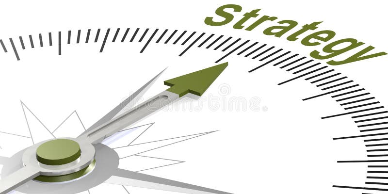 Strategy compass stock illustration. Illustration of ideas - 22344078