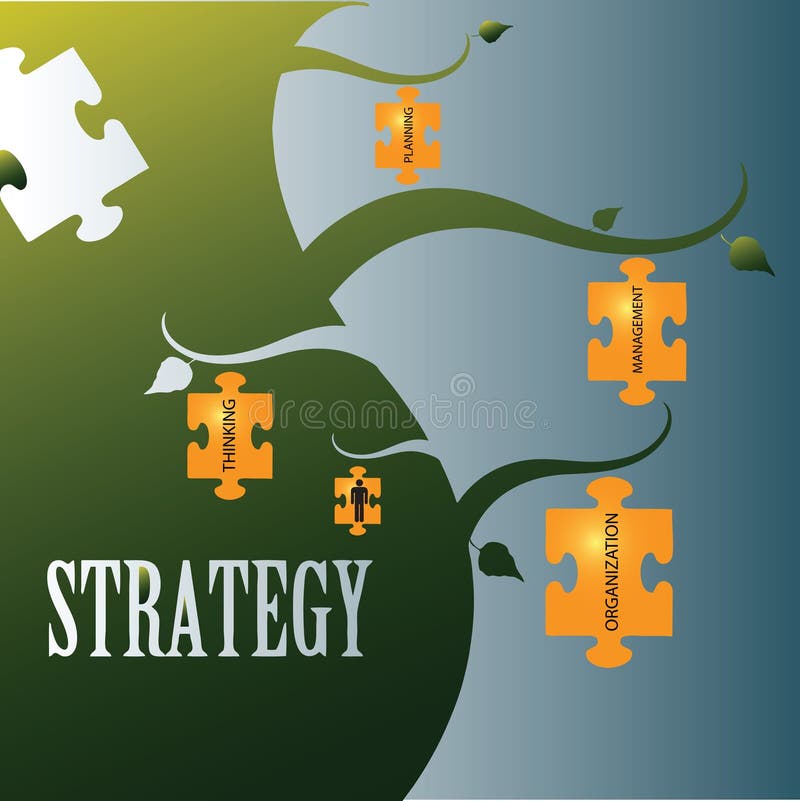 Strategy Words stock vector. Illustration of definition - 27422957