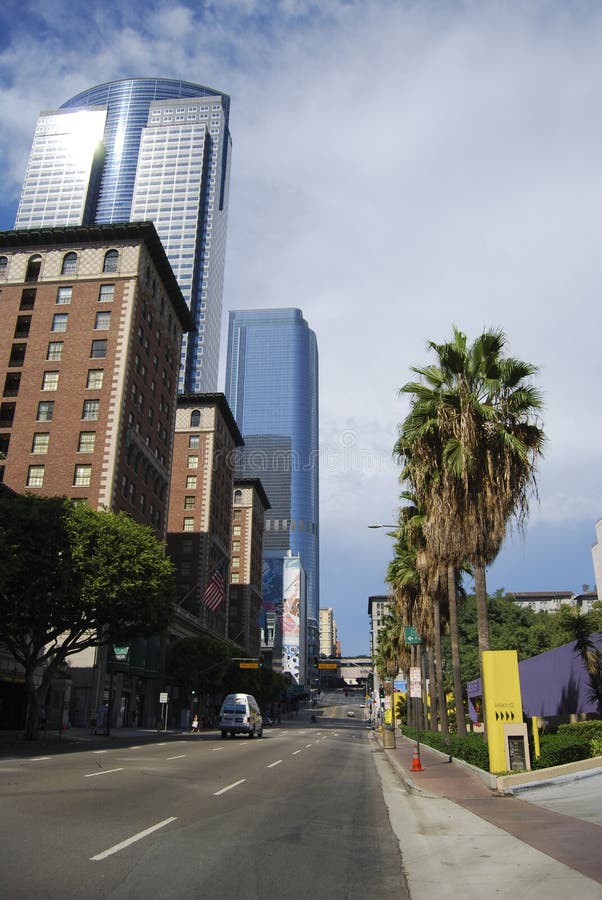 Los Angeles de stad in stock foto. Image of wolkenkrabbers - 34511666