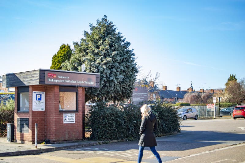 Stratford Bus Terminal with Signboards and Trees Editorial Image ...
