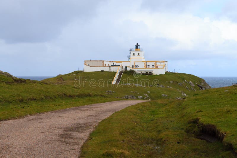Strathy Point Lighthouse Close Up Stock Photo - Image of outdoor ...