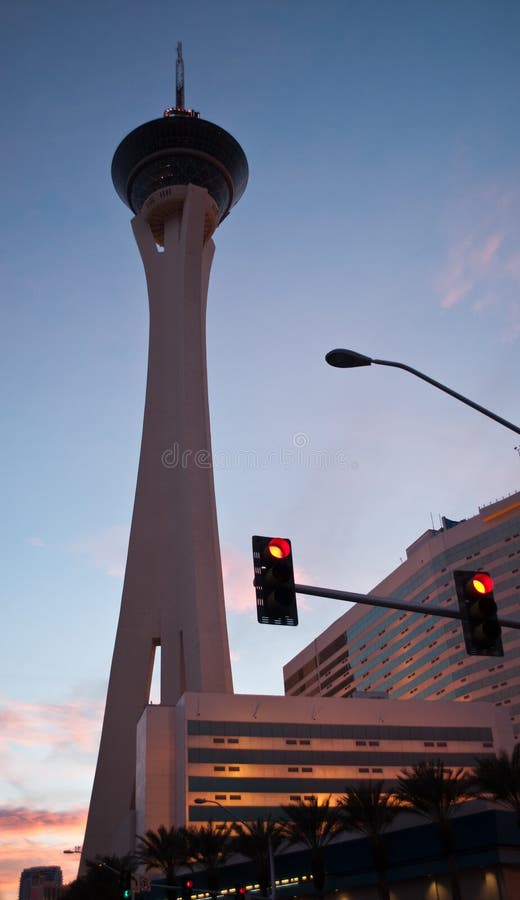 Stratosphere Las Vegas editorial photo. Image of sunset - 17901946