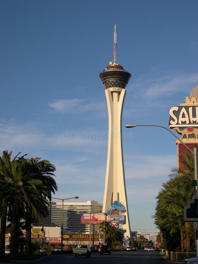 Stratosphere tower editorial stock image. Image of gambling - 14230999