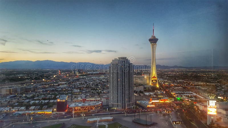 Stratosphere Tower Las Vegas Editorial Photography - Image of lights ...