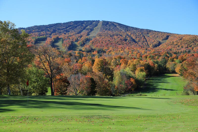Stratton Mountain in the Fall Stock Image - Image of southern, backdrop ...