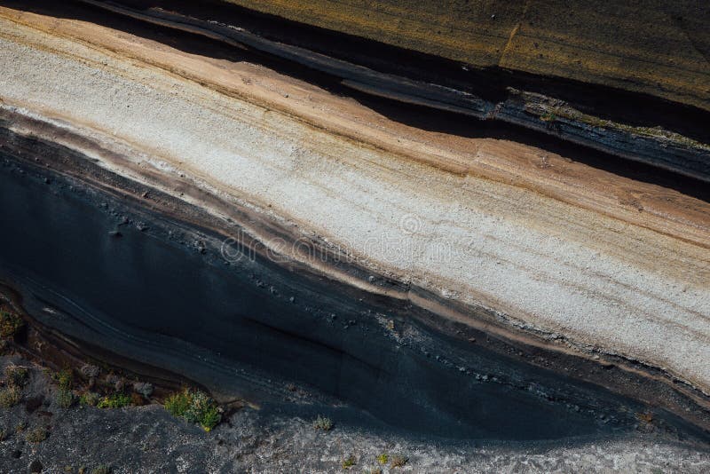 Stratum of Earth Crust in Cross-section, Abstract Background Stock ...