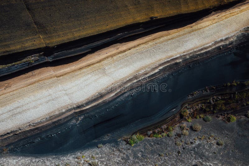 Stratum of Earth Crust in Cross-section, Abstract Background Stock ...