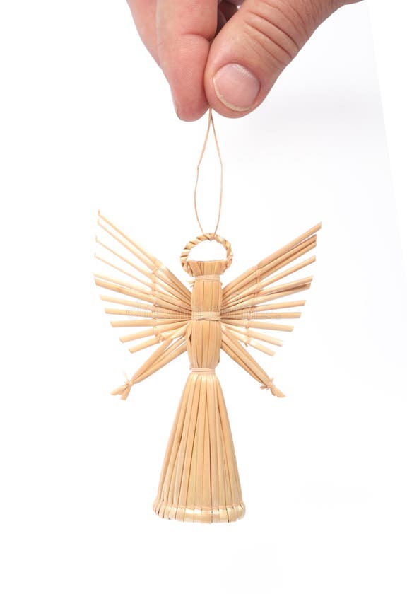 Straw angel stock photo. Image of hanging, holy, decorations - 3632998