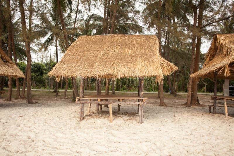 Straw arbour house stock photo. Image of phangan, nature - 38110528