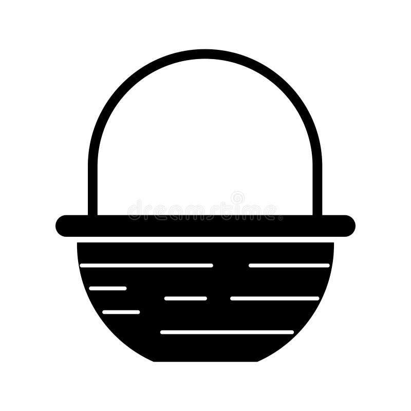 Straw Basket with Farm Product Stock Vector - Illustration of rustic ...