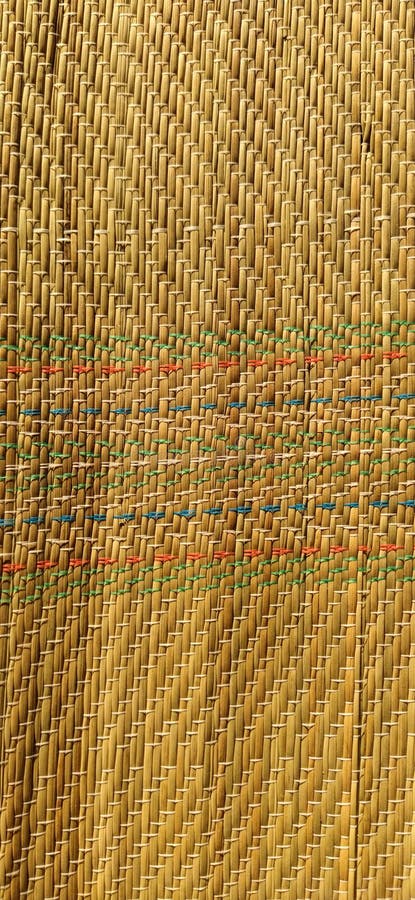 Straw Bedding, Tablecloth or Small Rug Laid on the Table. Top View ...