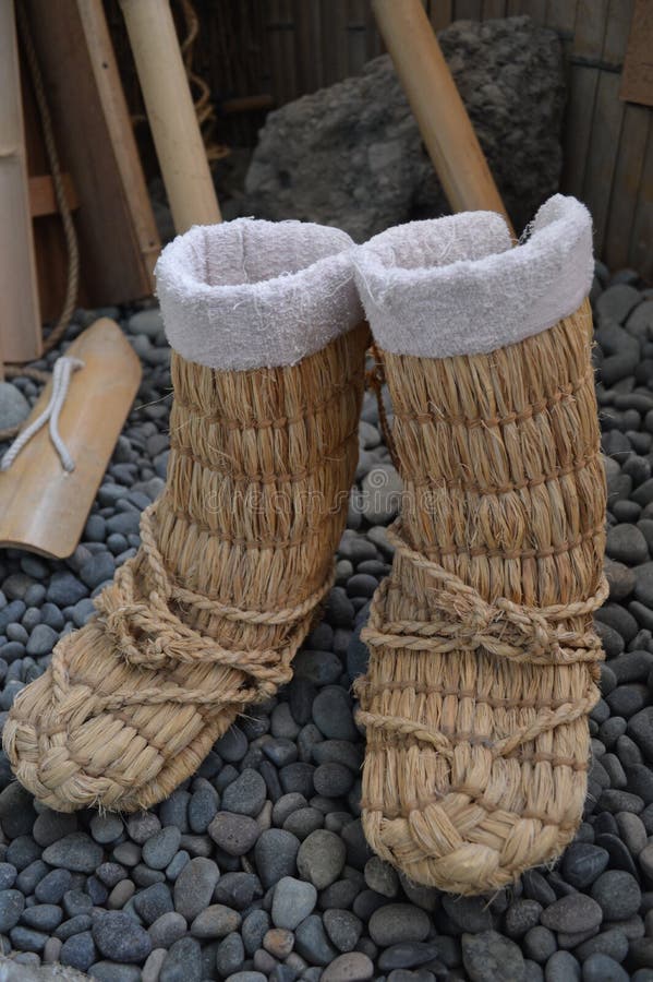 Straw boots stock photo. Image of japan, straw, boots - 60277332