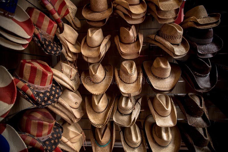 Straw cowboy hats stock photo. Image of classic, rodeo - 88450864