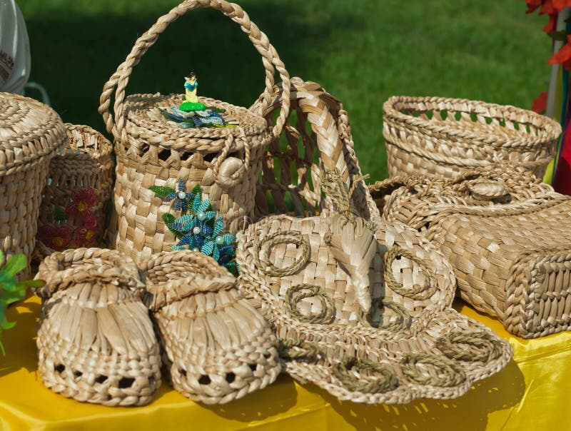 Straw craft, stock image. Image of summer, decoration - 26787243