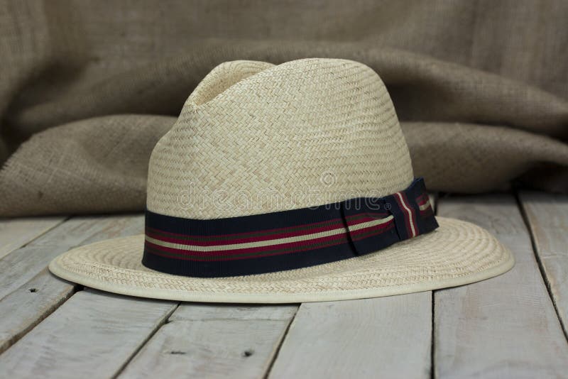 Straw Hat on Rustic Surface Stock Photo - Image of straw, antique: 56078350