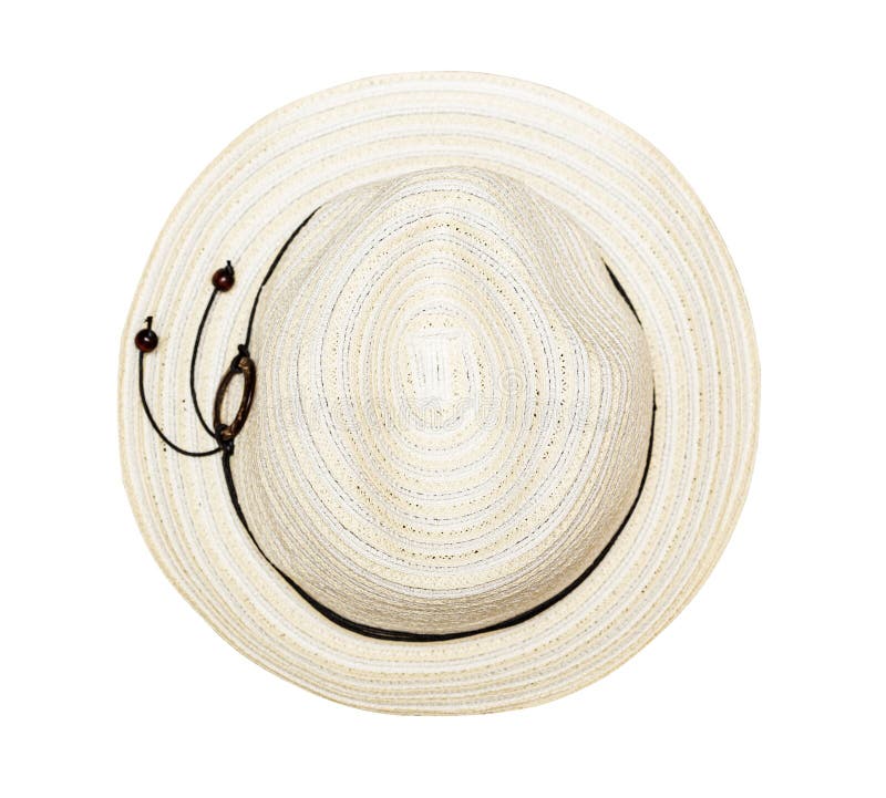 Straw hat, top view stock image. Image of fashion, accessory - 184158881