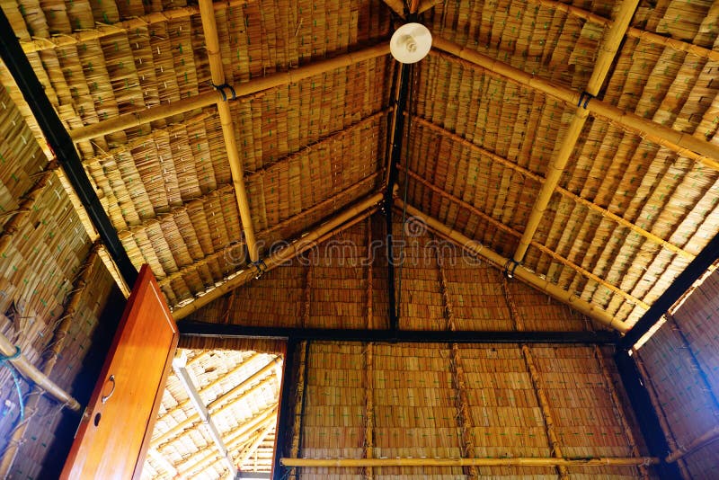 Inside of Straw House. Window Background Stock Photo - Image of ...