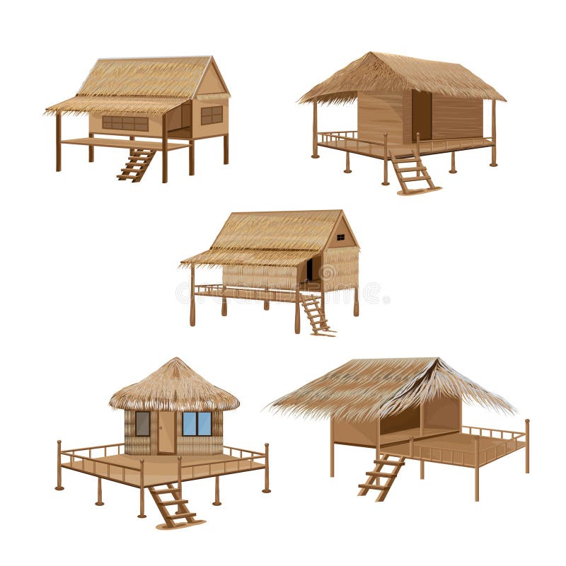 Hut design stock vector. Illustration of countryside - 95543920