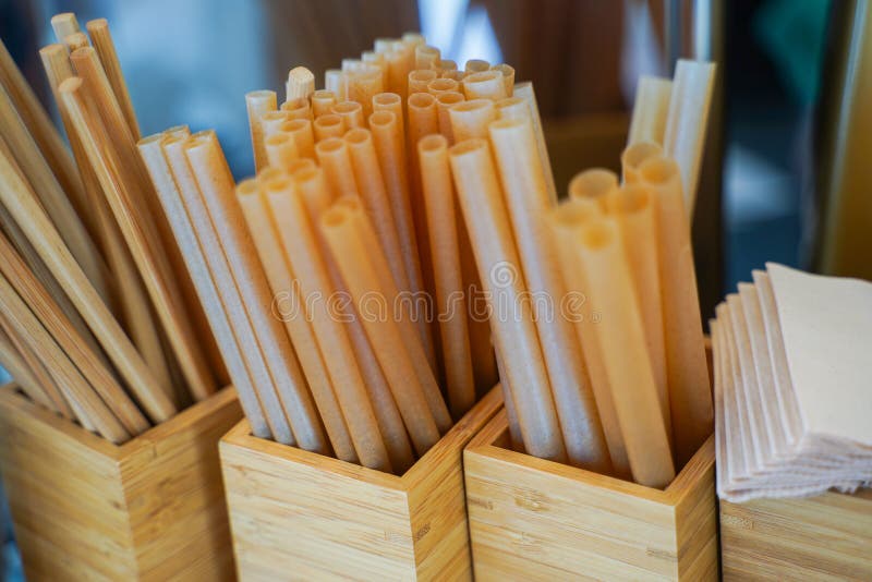 Straw Made from Natural Products Stock Image - Image of plastic, drink ...