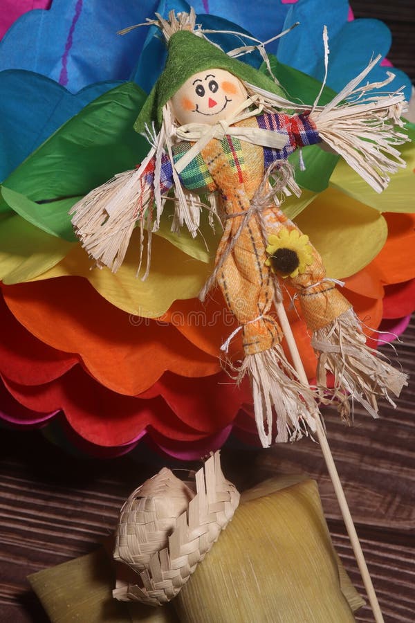 Straw Man Typical Food Background - Party Junina Stock Photo - Image of ...