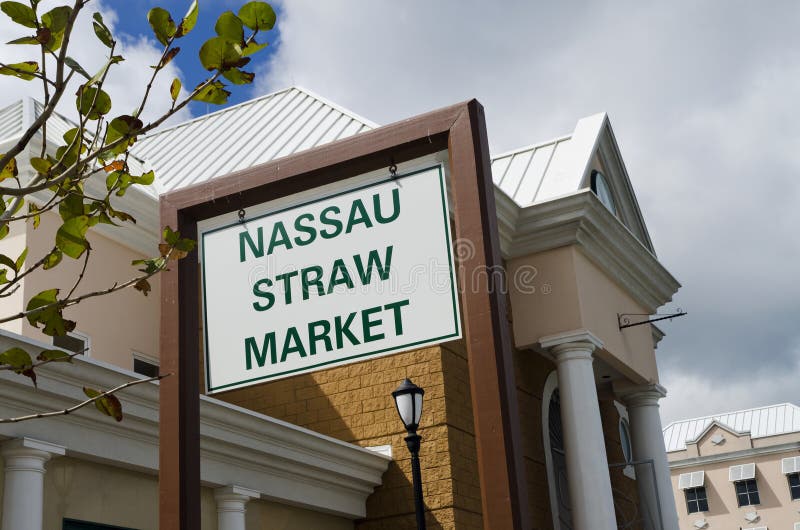 Straw market sign stock photo. Image of caribbean, souvenirs - 23676740