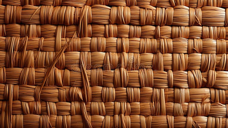 Straw Mat Texture. Generative AI. Stock Illustration - Illustration of ...
