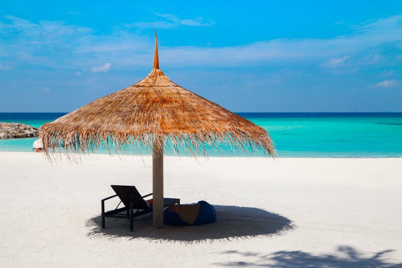 Straw parasol stock photo. Image of texture, relaxation - 189149034