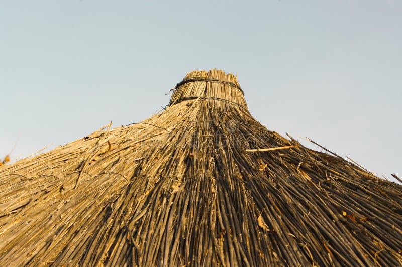 Straw roof stock photo. Image of orange, shelter, reed - 7390322