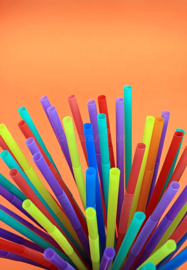 Straw Straws Plastic Drinking Background Abstract Colourful Full Screen ...