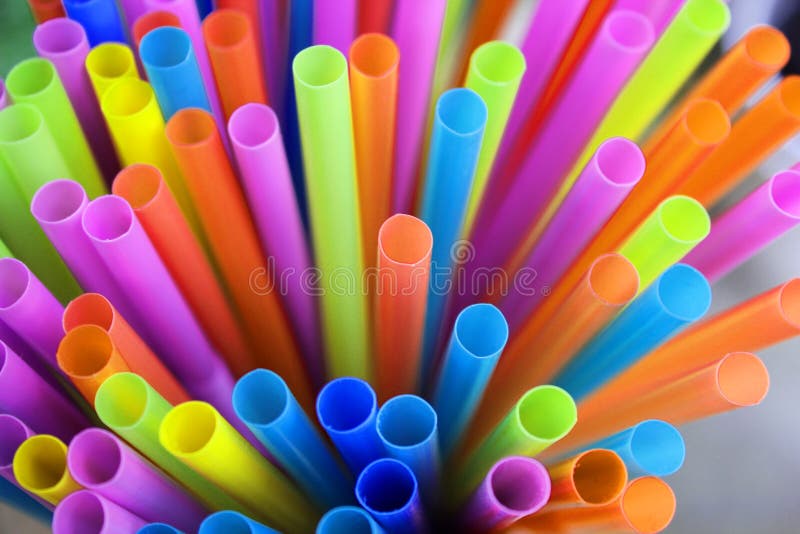 Straw Straws Plastic Drinking Background Abstract Colourful Full Screen ...