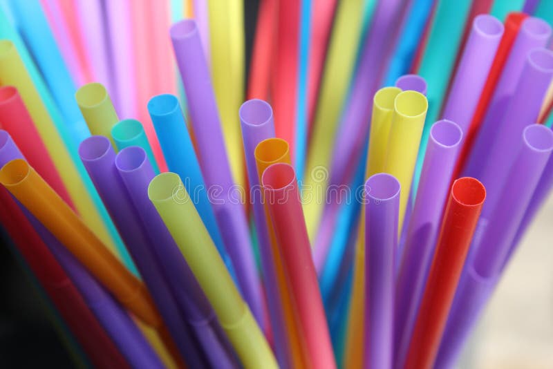 Straw Straws Plastic Drinking Background Colourful Full Screen Stock ...