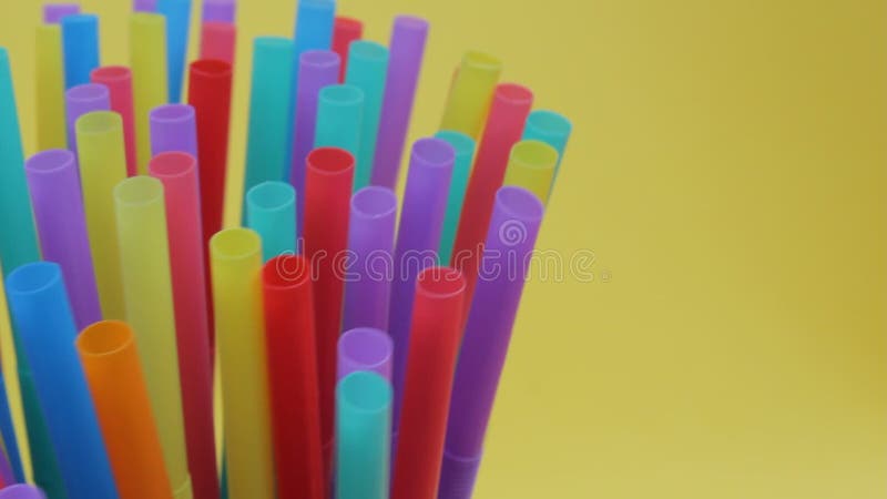 Straw Straws Plastic Drinking Background Colourful Full Screen Single ...