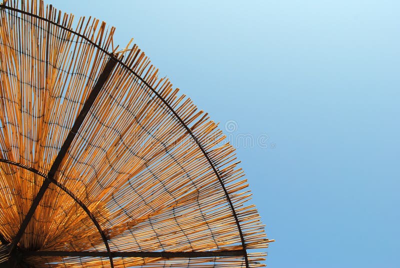 Straw umbrella stock photo. Image of caribbean, hotel - 23367446