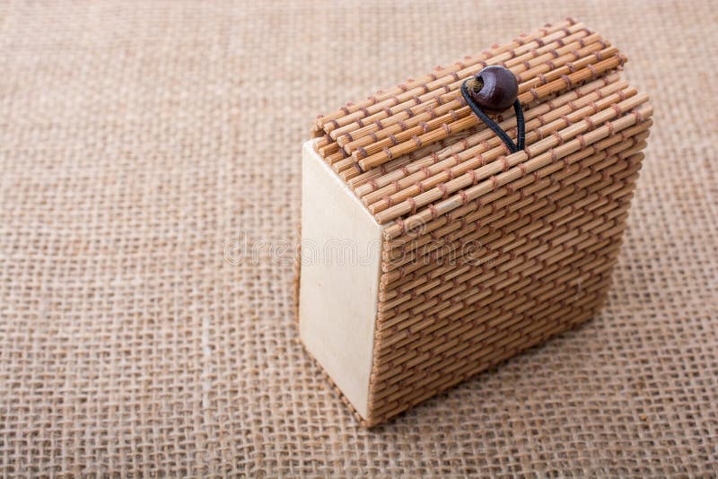 Straw Wooden Box of Light Brown Stock Image - Image of wooden, chest ...