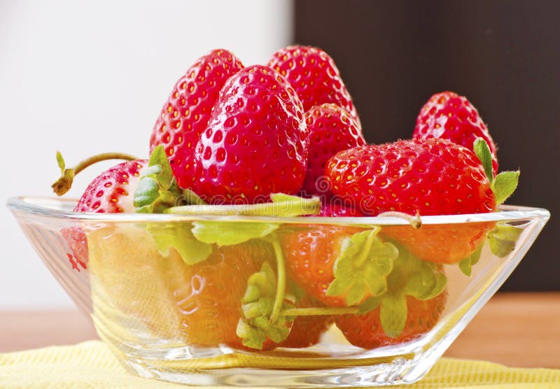 Strawberries in a bowl stock image. Image of style, eating - 21533339