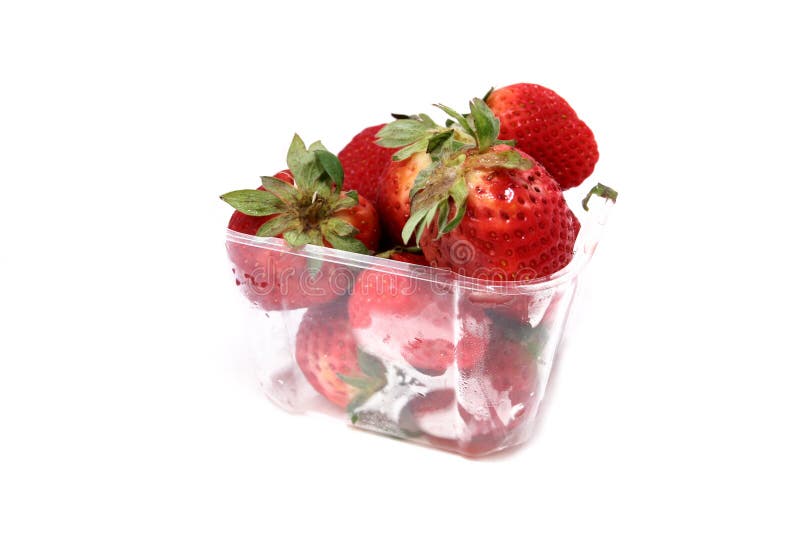 Strawberries on box 1 stock image. Image of nutritious - 11305363