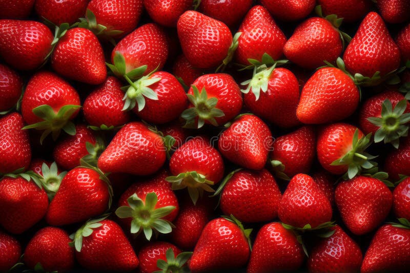 Strawberries on the Counter in a Store Stock Illustration ...