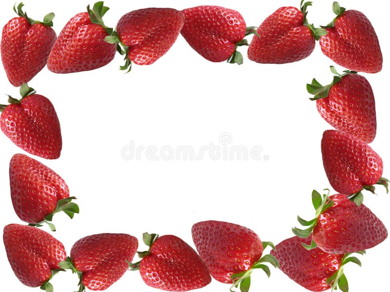 Strawberries frame stock image. Image of wallpaper, area - 10119385