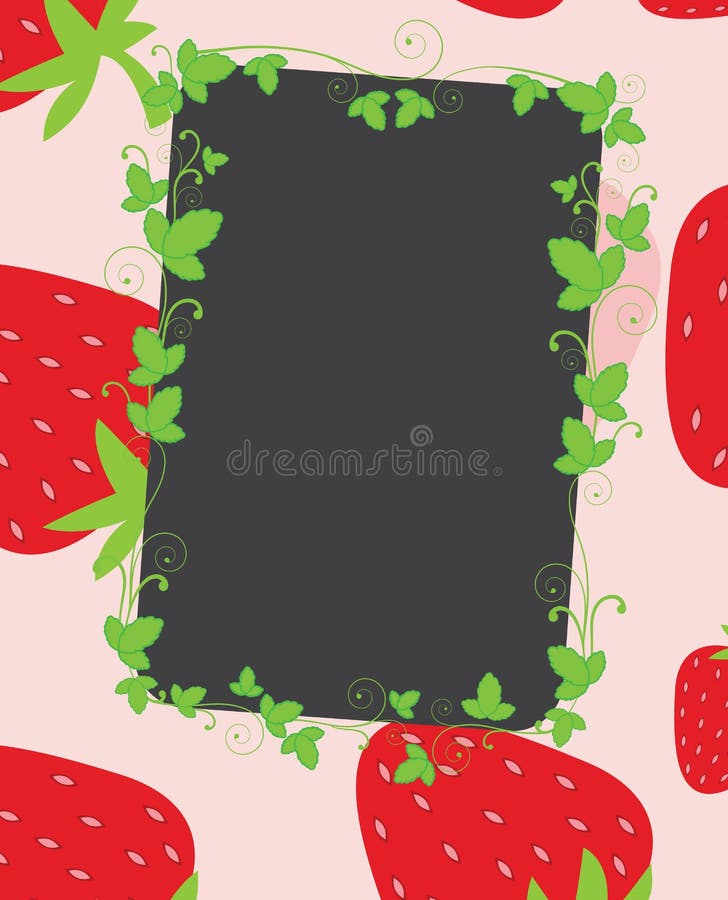 Simple Strawberry Background Design Stock Vector - Illustration of ...