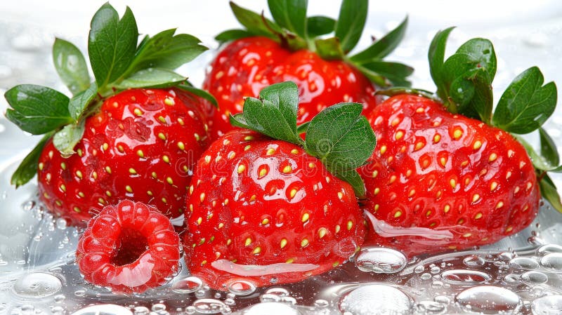 Strawberries are Great Source of Vitamin C Stock Image - Image of ...