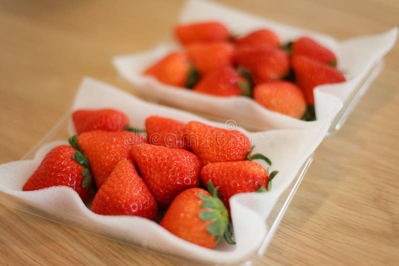 Strawberries in a pack stock image. Image of pack, strawberries - 325269657