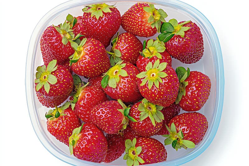 Strawberries Punnet, AI Generated Stock Illustration - Illustration of ...