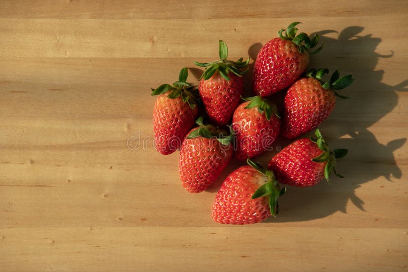 Strawberries and Raspberry on the Table Stock Photo - Image of healthy ...
